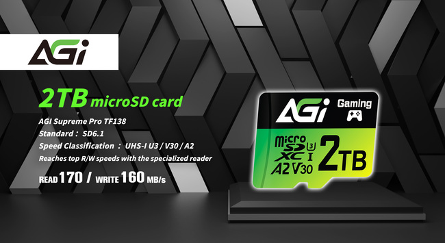Global First: AGI Technology’s 2TB microSD Memory Card Sets New High ...