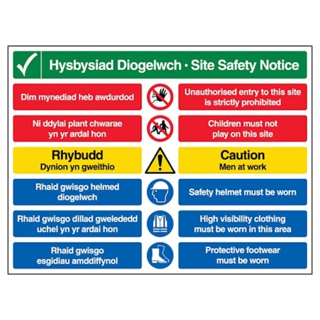 Safetysigns4less Introduces New Welshenglish Bilingual Safety Signs Range Businessmole